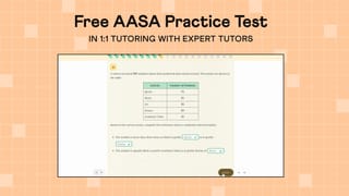 Free AASA Practice Test, Live 1:1 with a Tutor