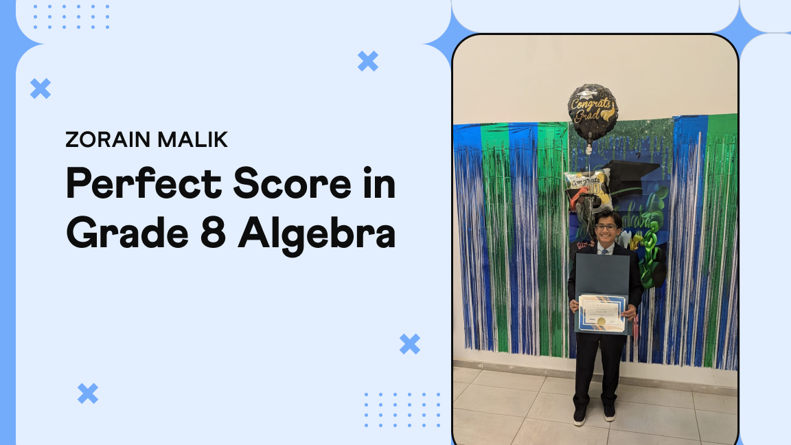 Grade 8 Common Core Algebra: A Perfect 100% | Cuemath